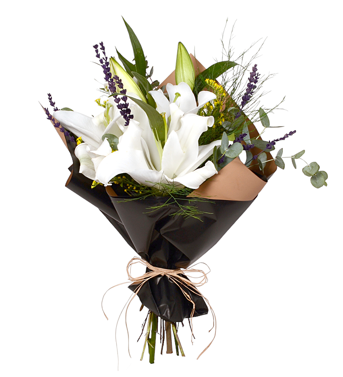 Kokulu Beyaz Lilyum Buketi